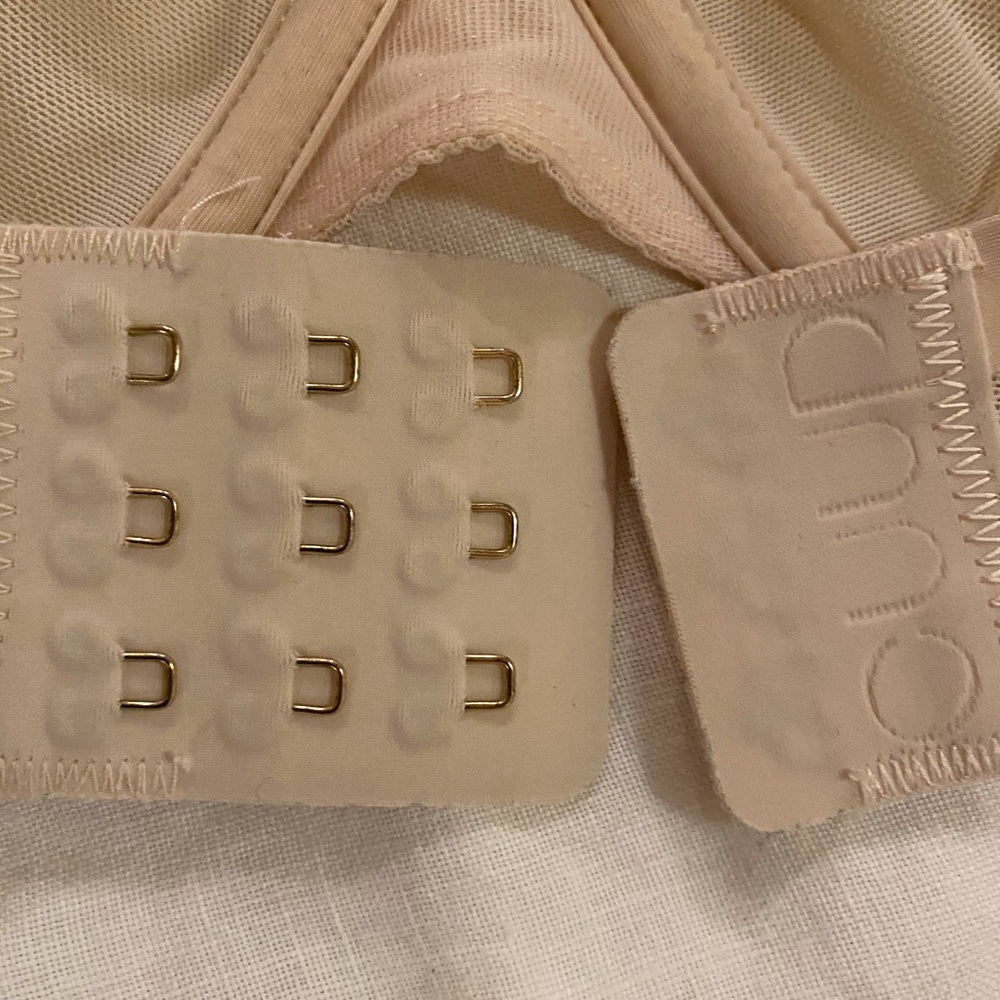 Cuup Sheer Plunge Bra In Blush 38f - Gem